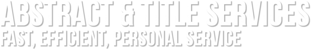 Abstract & Title Services